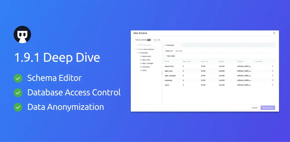 Bytebase 1.9.1 Deep Dive